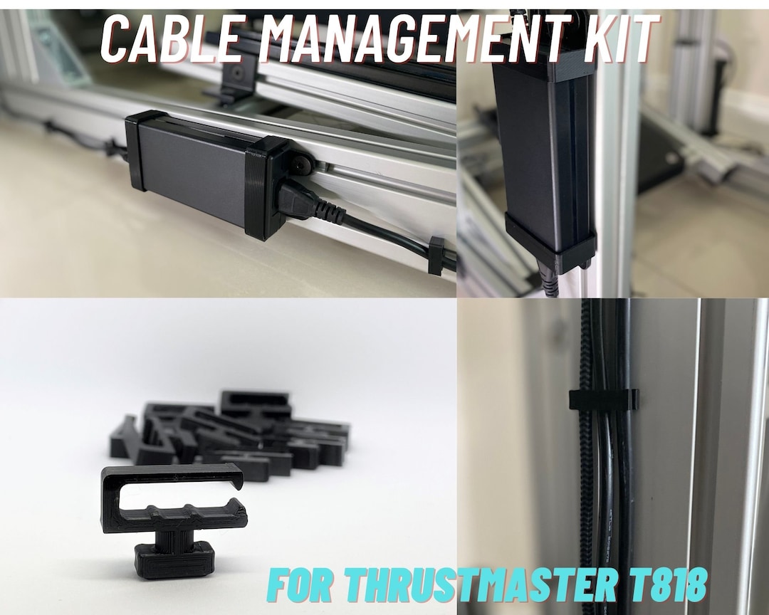 Cable Kit for T818 - Cable Management Bundle for Thrustmaster T818 ...