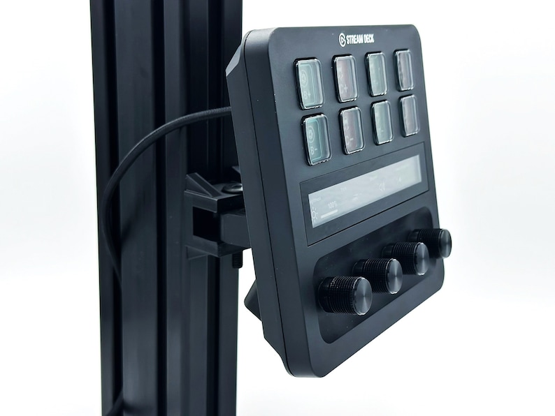 Stream Deck Plus Mount: Adjustable Sim Rig Cockpit, Button Box Bracket ...