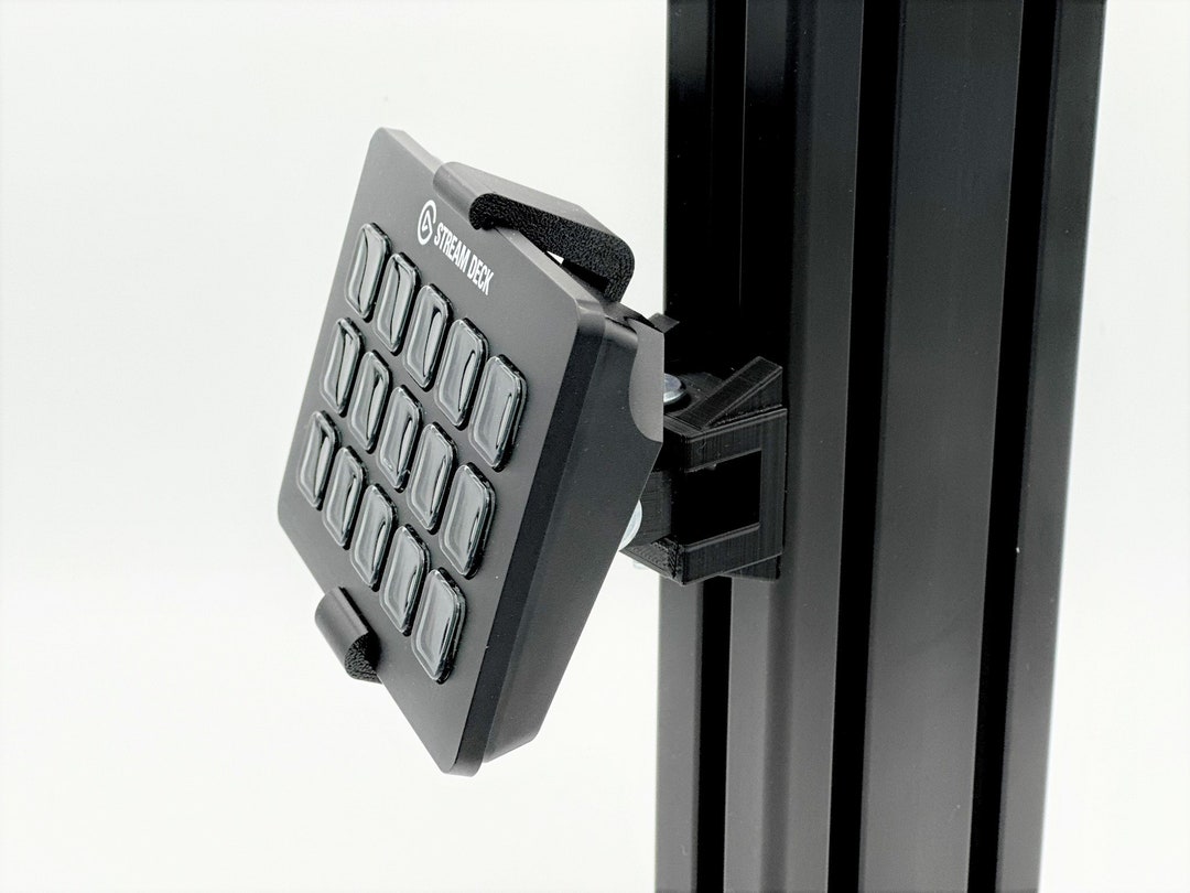 Sim Racing Streamdeck MK1 MK2 Mount: 2-axis Adjustable Sim Rig Cockpit ...