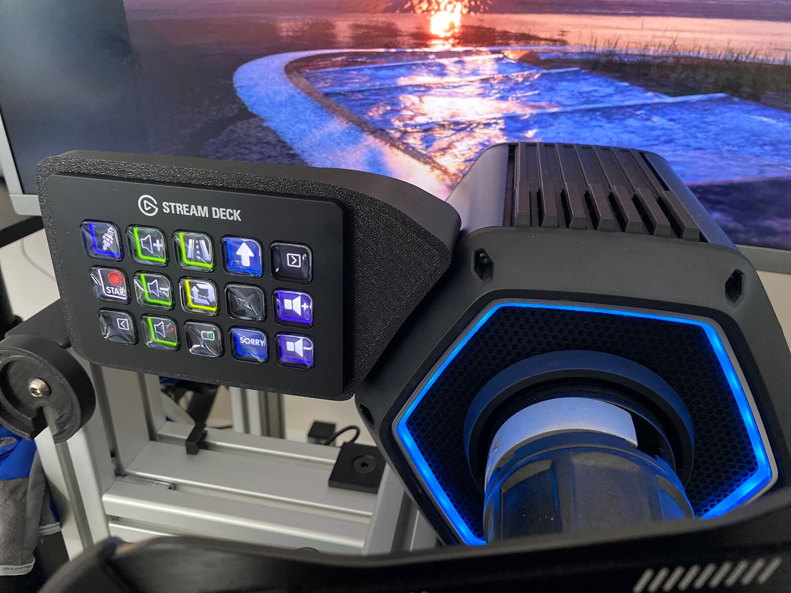 Streamdeck Mk2 Mount for Thrustmaster T818 Left Mount for - Etsy UK