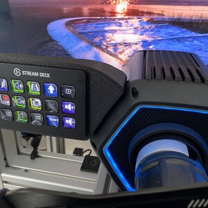 Streamdeck Mk2 Mount for Thrustmaster T818 - Left Mount for Stream Deck ...