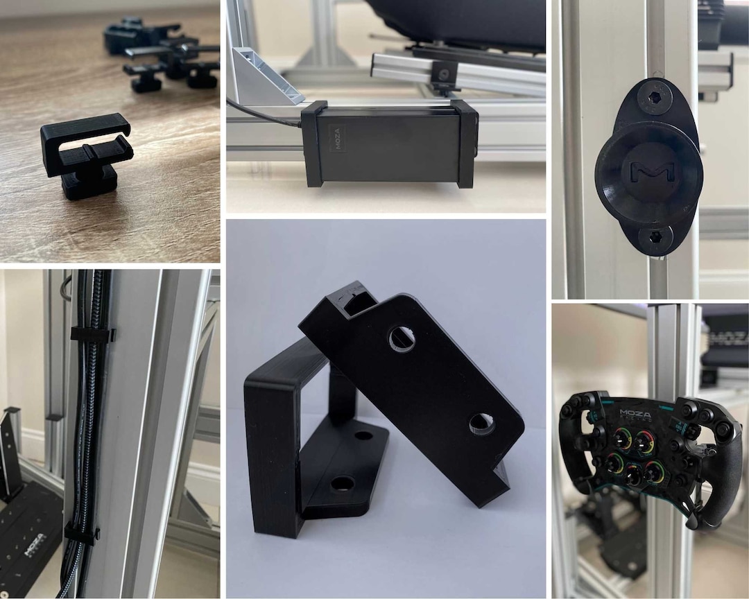 Cable Management Bundle for MOZA R9 - MOZA Racing Accessory, Aluminium ...