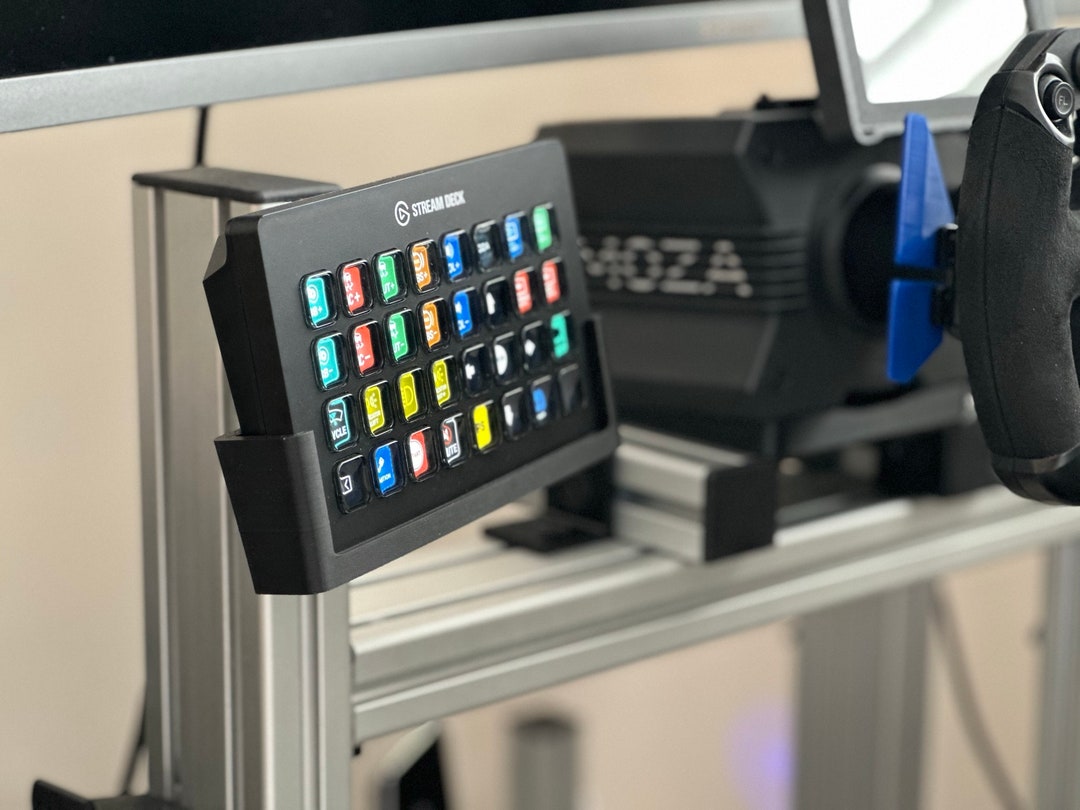 Solid Streamdeck XL Mount for Aluminium Profile Extrusions 4080 3060 ...