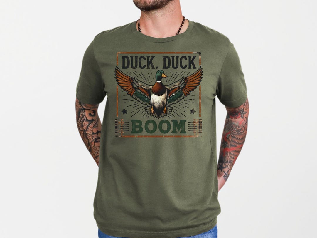 Duck Duck Boom PNG File, Camo Duck Sublimation Design, Duck Hunting ...