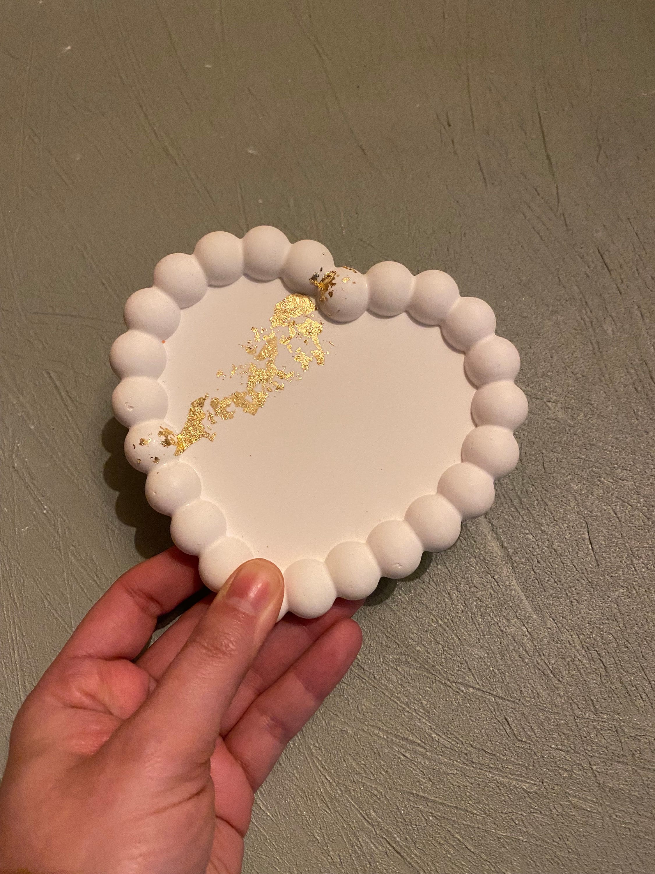 Modern Decorative Concrete Bubble Tray Decorated With Gold Leaf,unique Bubble Shaped Jewelry ...
