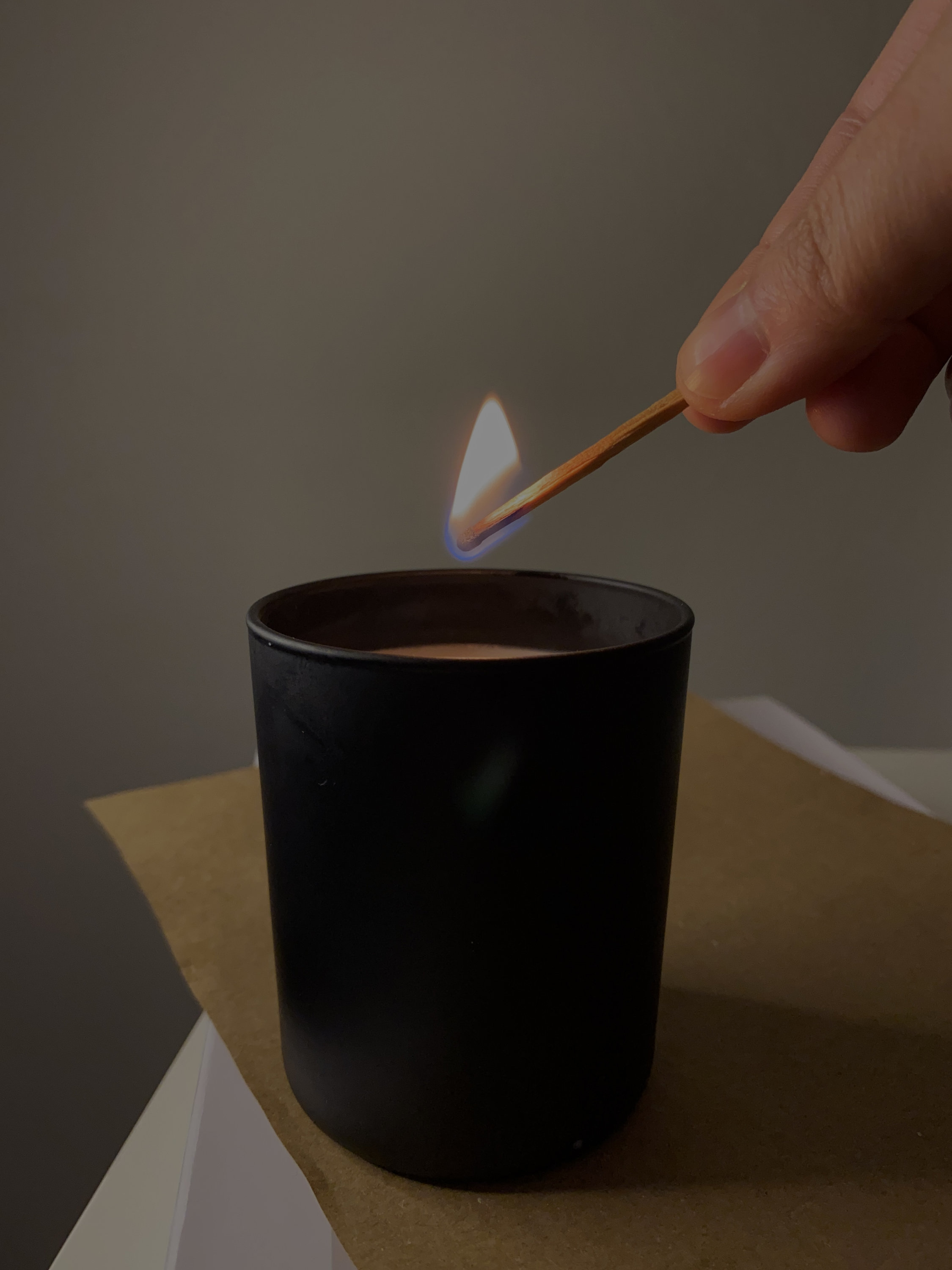 7 Oz Custom Scented Soy Candle With Wood Wick, Homemade Meditation Candles,black Jar Candles for ...