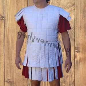 Roman Subarmalis - White Roman Costume, Viking Tunica Dress, Halloween ...