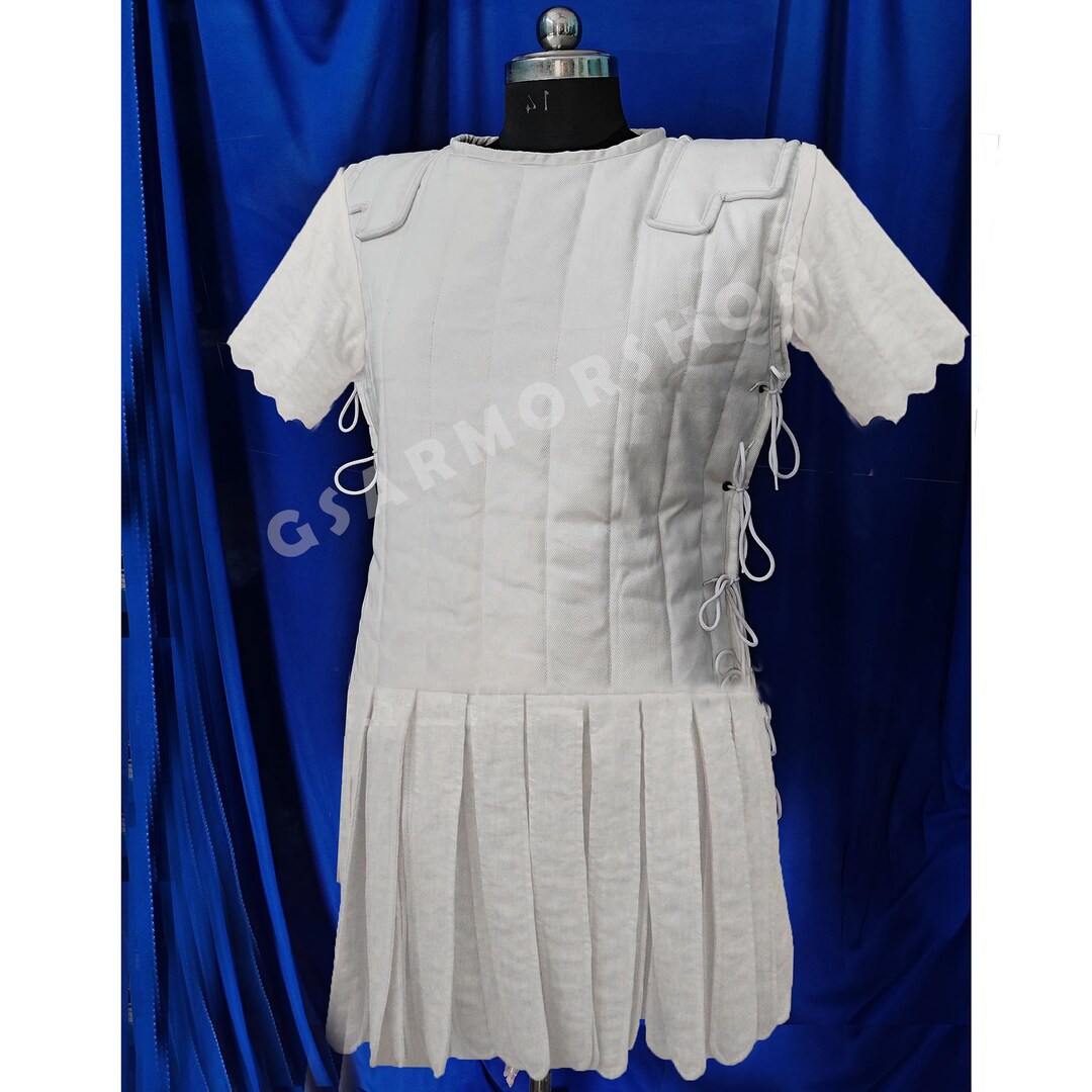 Roman Subarmails off White Cotton Fabric Subarmalis Costume Round ...