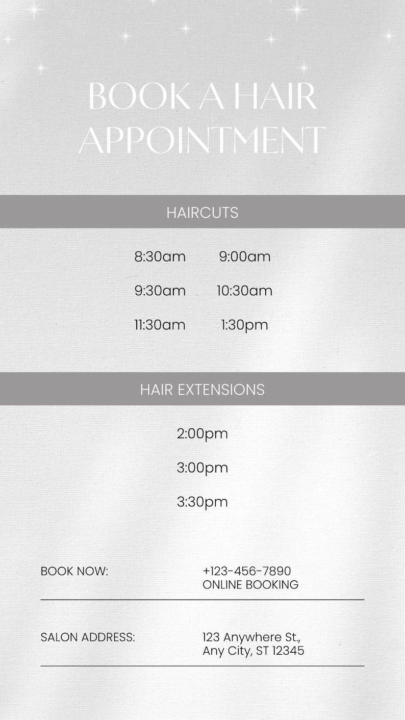 Hairstylist Instagram Templates. Hair Salon. Social Media Templates ...