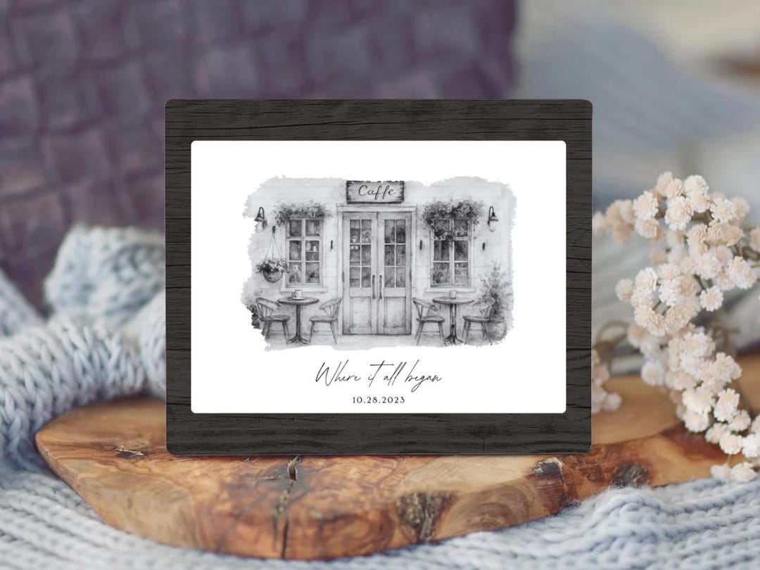 Where We First Met Print for Anniversary Keepsake for Our First Date ...