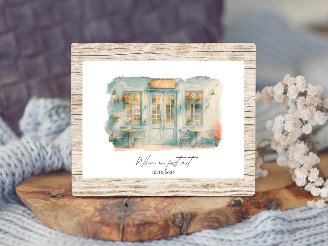 Where We First Met Print for Anniversary Keepsake for Our First Date ...