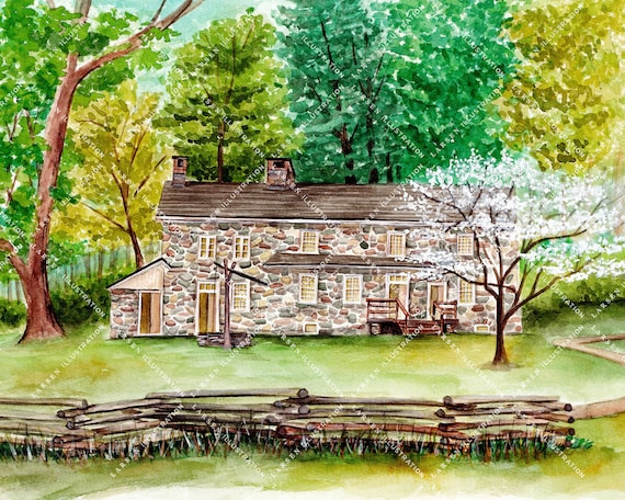 Colonial Plantation Drawing