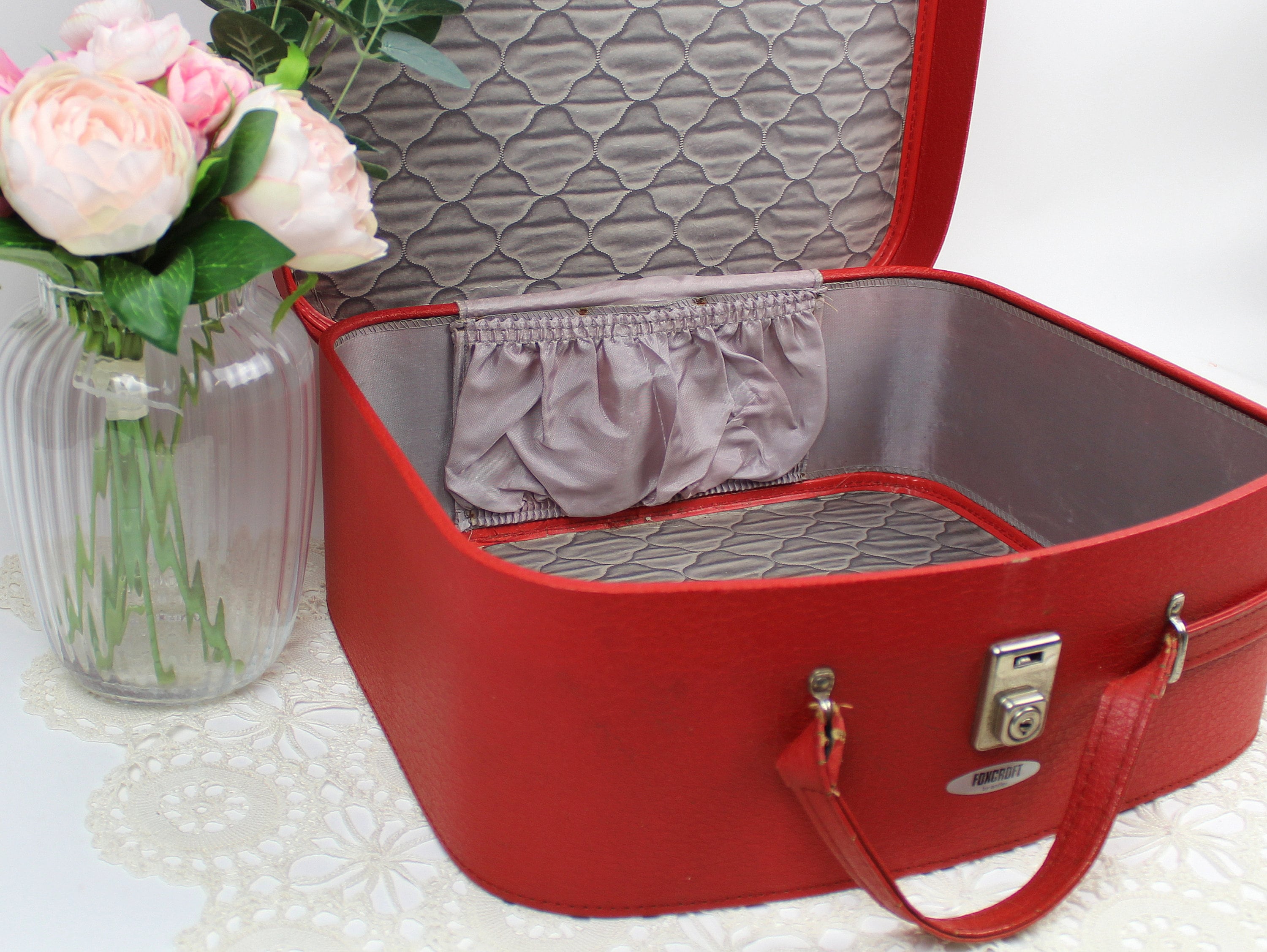 1960's Vintage Vanity Case in Vibrant Red. FOXCROFT by - Etsy UK