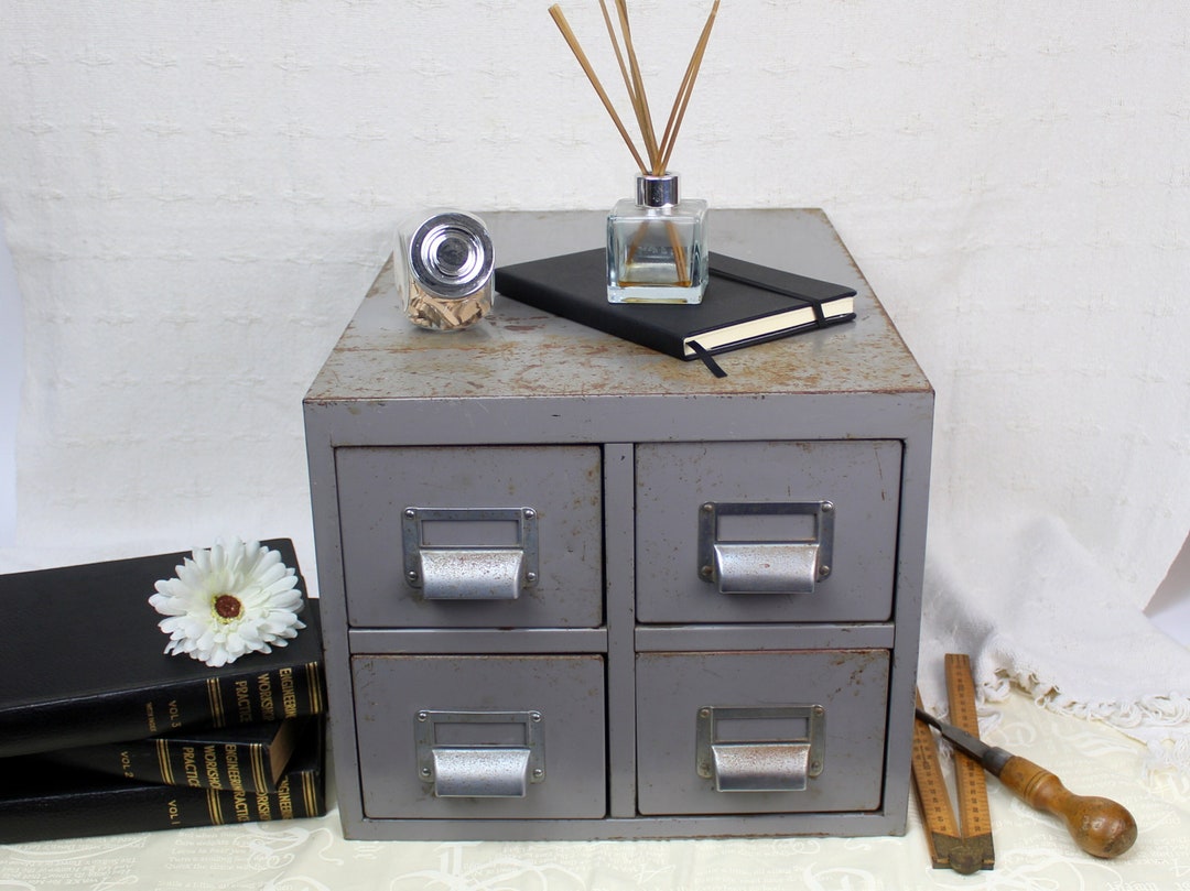 Vintage Metal Military War Department Filing Drawers by Vickers 4 ...