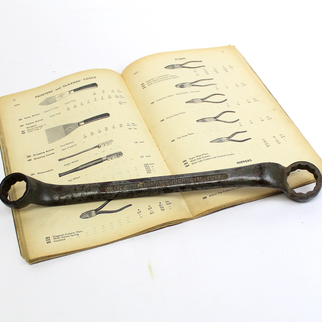 Vintage Williams Superslim Ring Spanner. Size 15/16th's 1 1/8th Inch AF ...