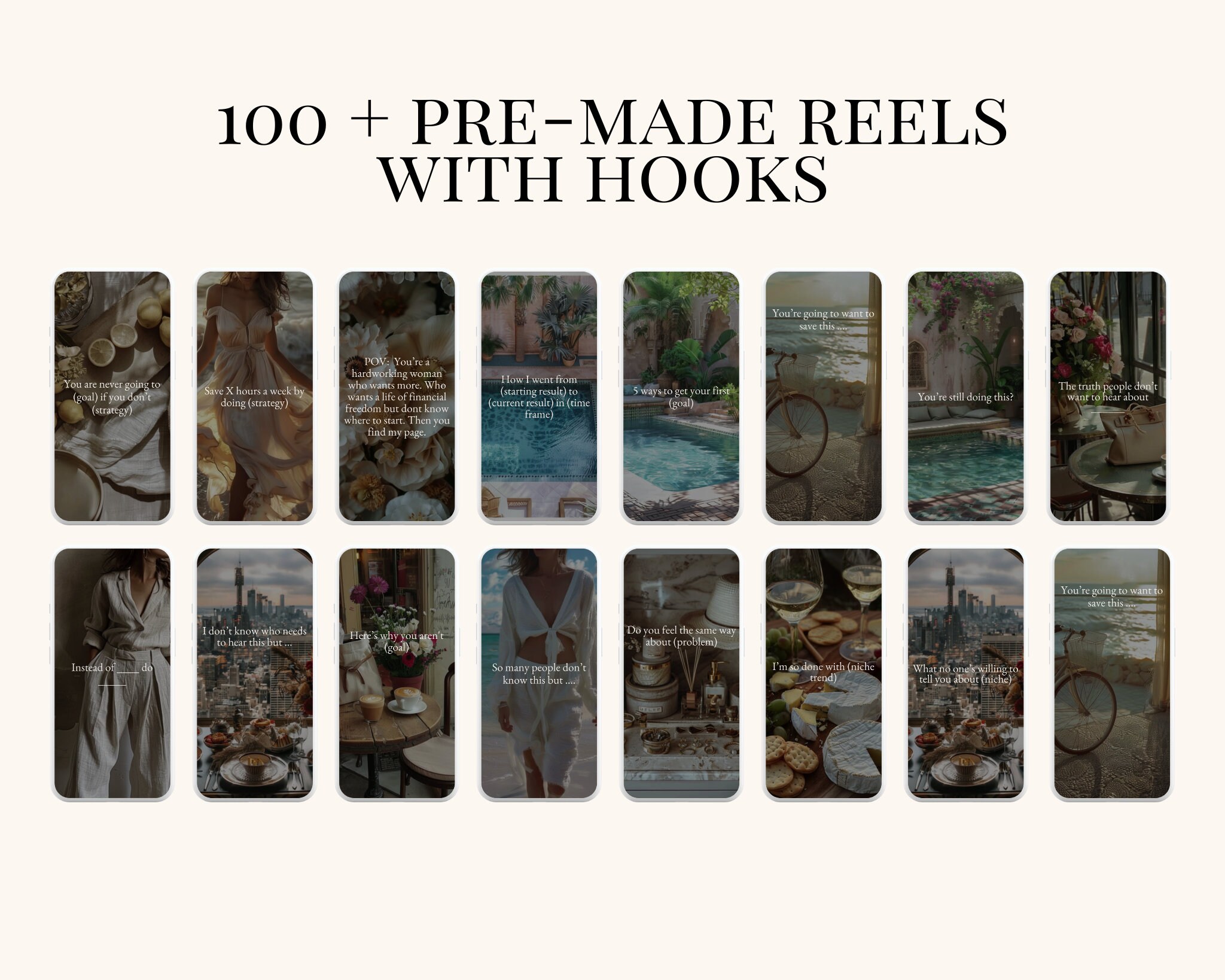 510 Travel Beach Bundle, Nature Reels, Instagram Travel Reels ...