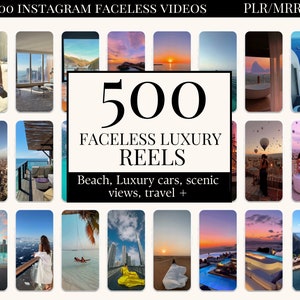 500+ Luxury Faceless Bundle, Beach Reels, Instagram Luxury Reels ...