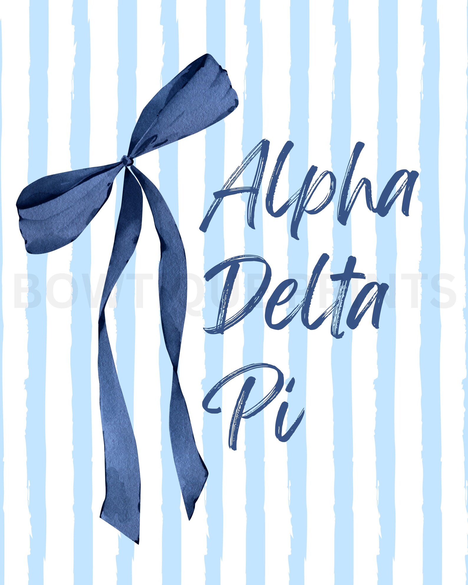 Alpha Delta Pi Wall Art, Sorority Art Prints, Adpi Wall Art, Preppy ...