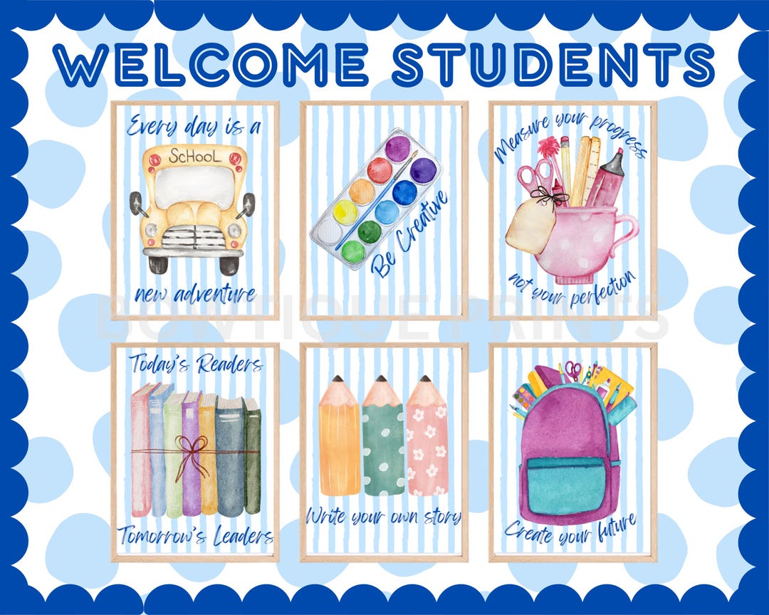 Classroom Growth Mindset Posters, Printable Posters, Watercolor Art ...