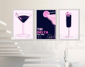 Tri Delta Wall Art - Etsy
