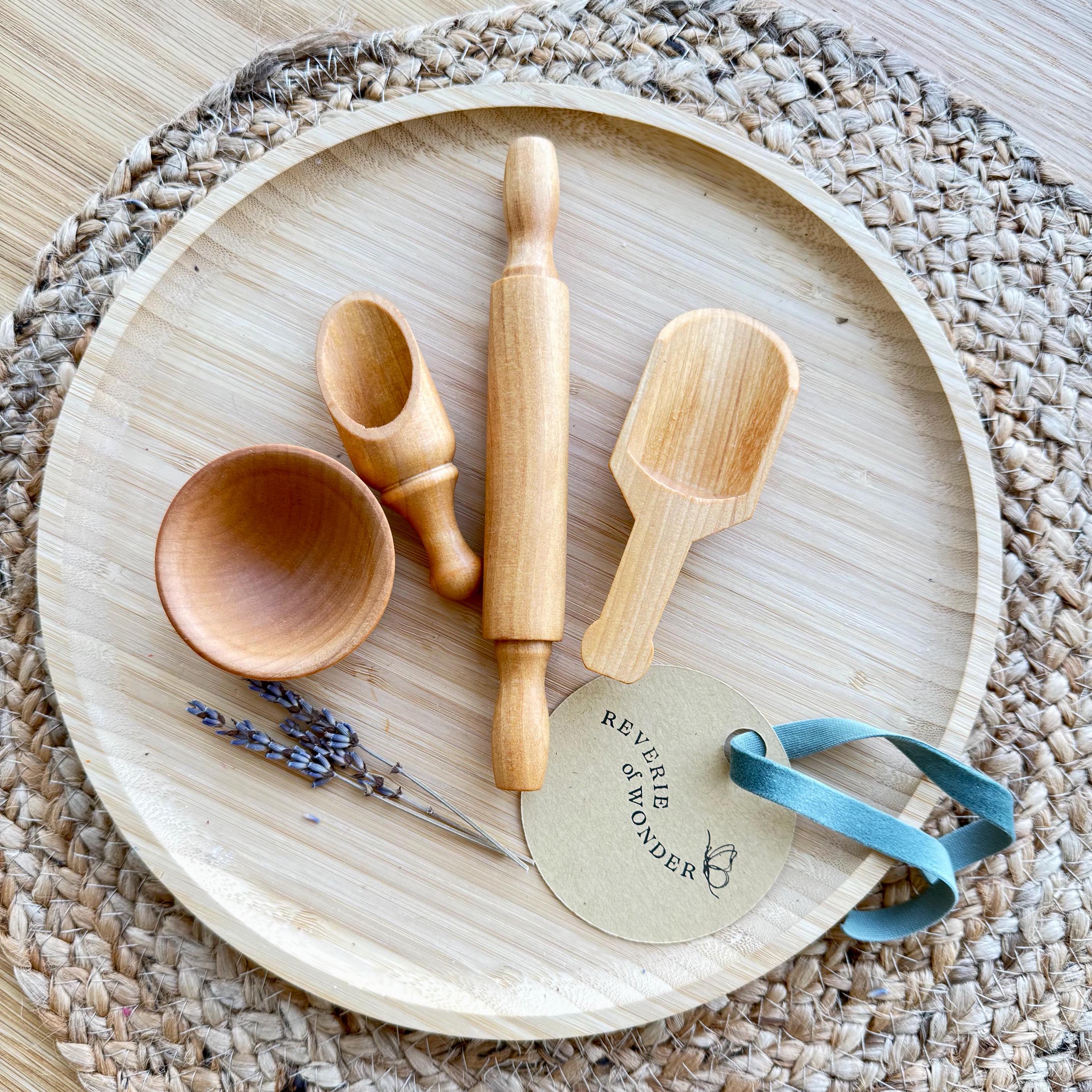 Play Dough Sculpting Essentials: Mini Toolkit, Sustainable Wooden Tools ...