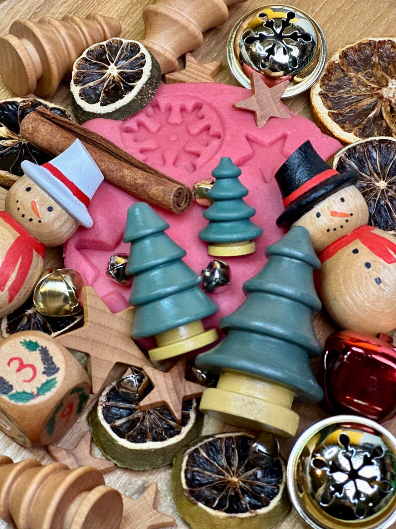 Sage Colored Wooden Trees, Set of 3, Eco Friendly Sensory Play and Kids ...