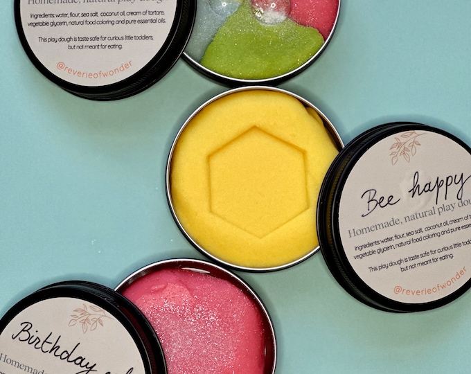 Natural Play Dough, Handmade Taste Safe Play Dough, Biodegradable Eco ...
