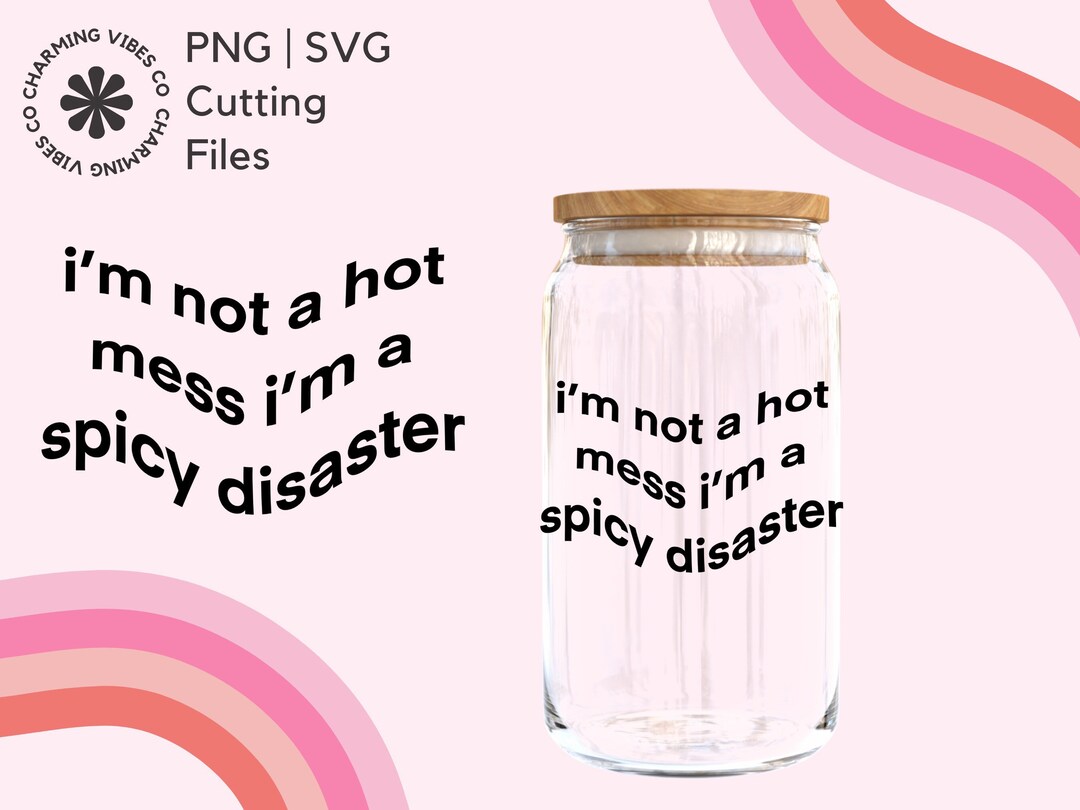 Hot Mess Spicy Disaster PNG + SVG | Charmingvibesco - Etsy