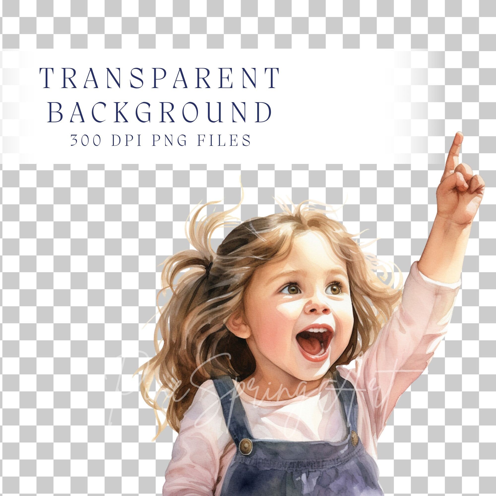 Kids Emotions Watercolor Clipart Bundle, Set of 15 HQ Children's Face ...