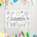 Personalized Coloring Page, Custom Coloring Page, Name Coloring Page ...