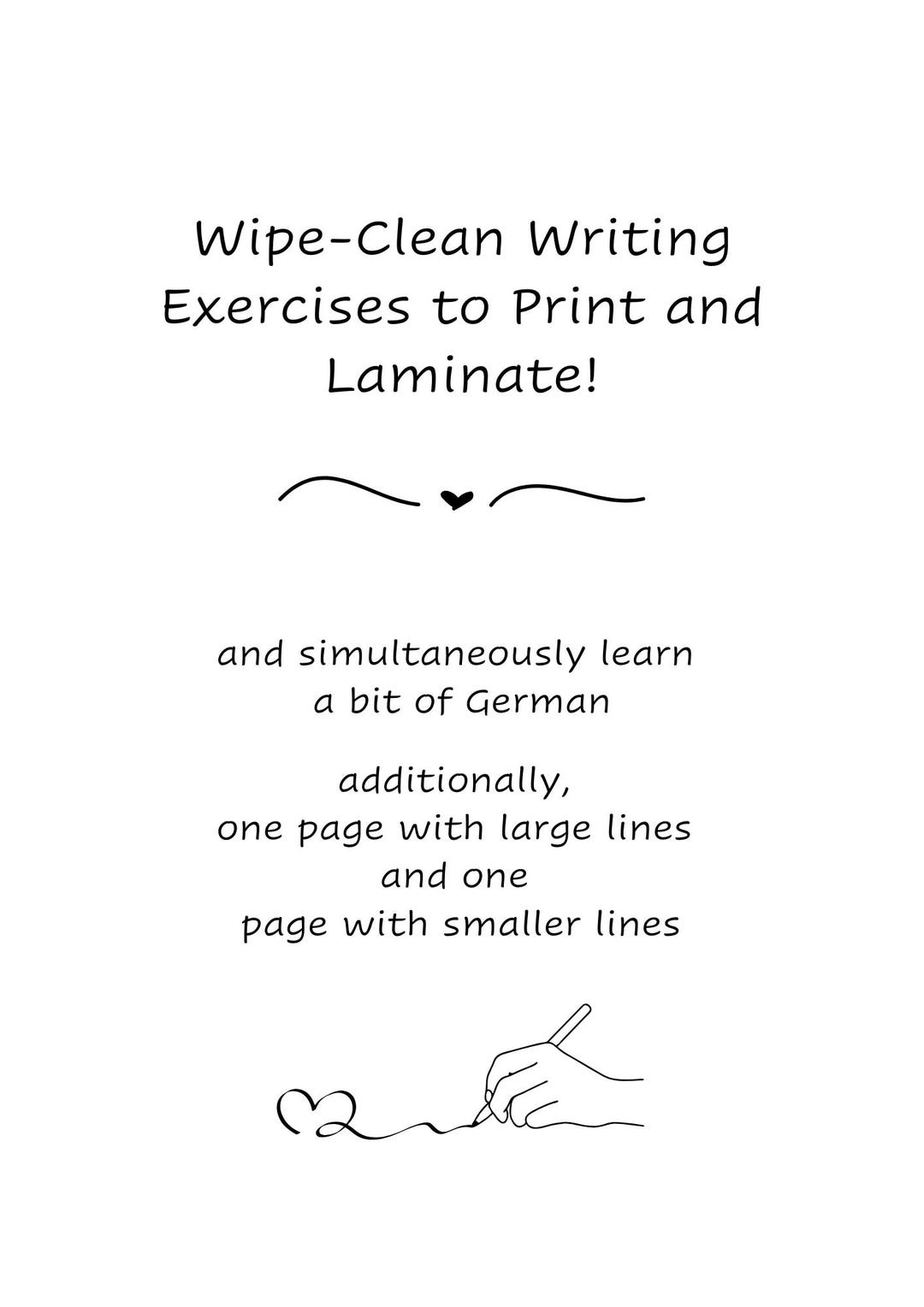 ABC Wipe-clean Writing Exercises – Printable Worksheets for Kids to ...