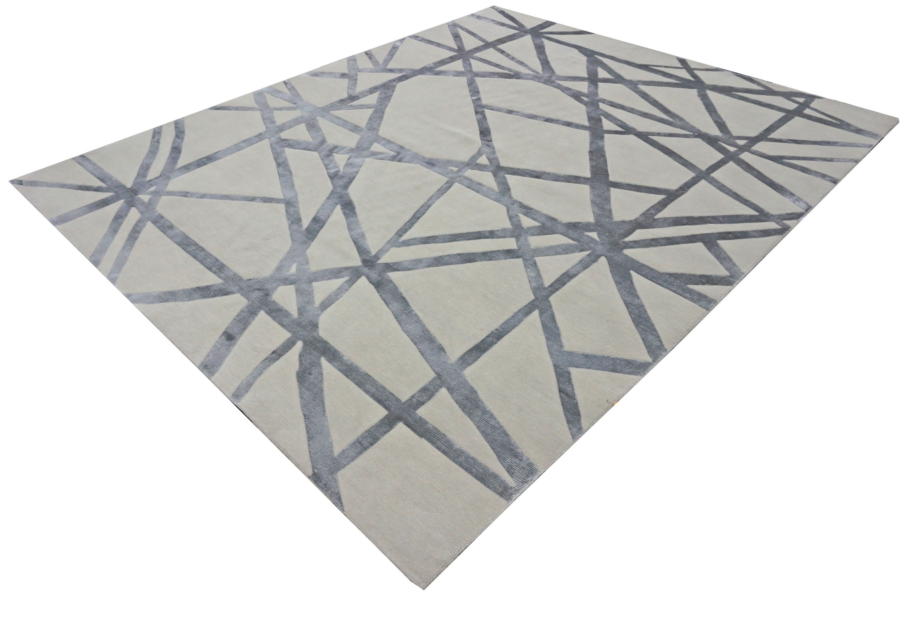 Modern White & Silver Living Room Rug in 8'x10' and 9'x12' - Etsy