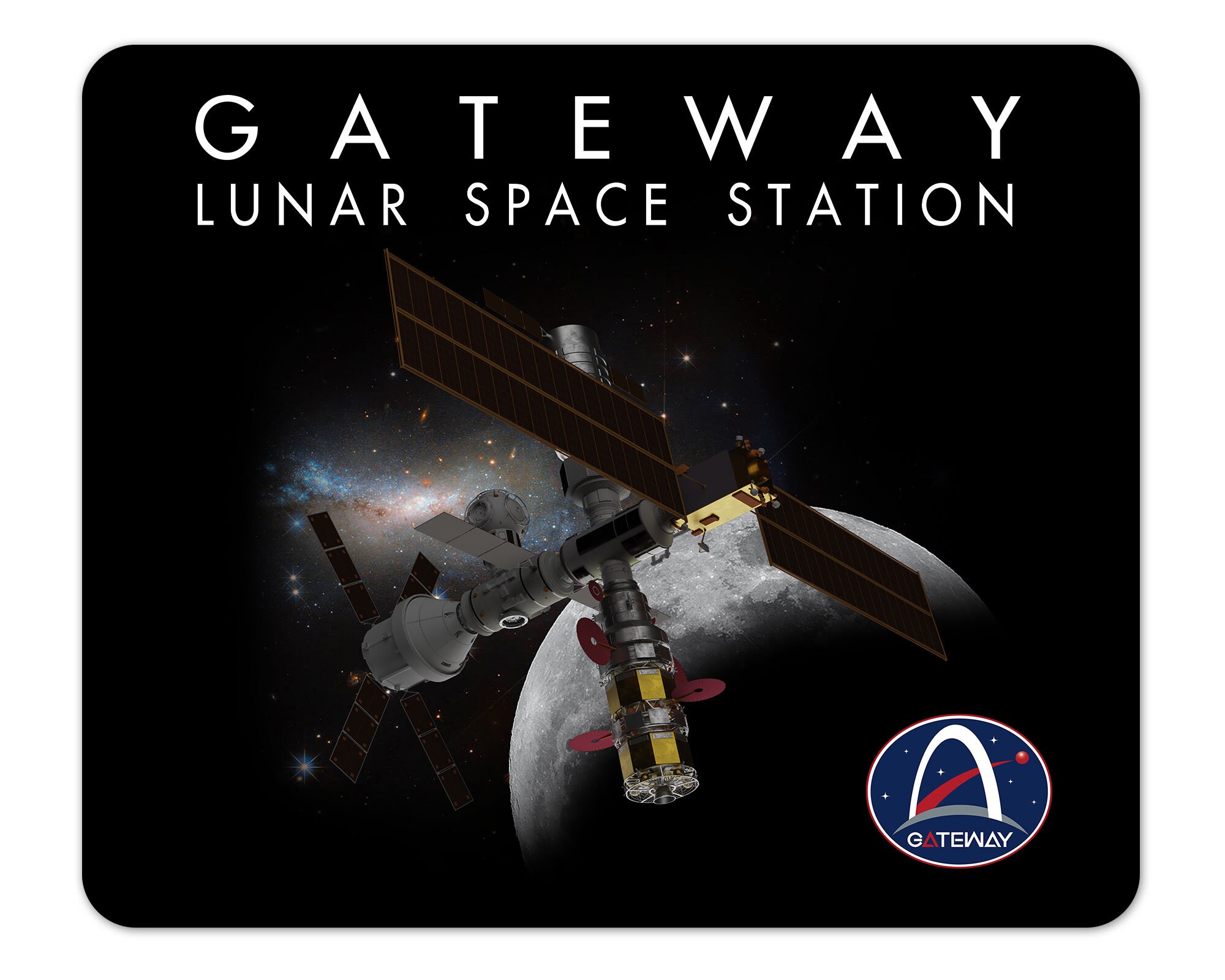 NASA Gateway Lunar Orbit Station Design Mouse Pad - Etsy