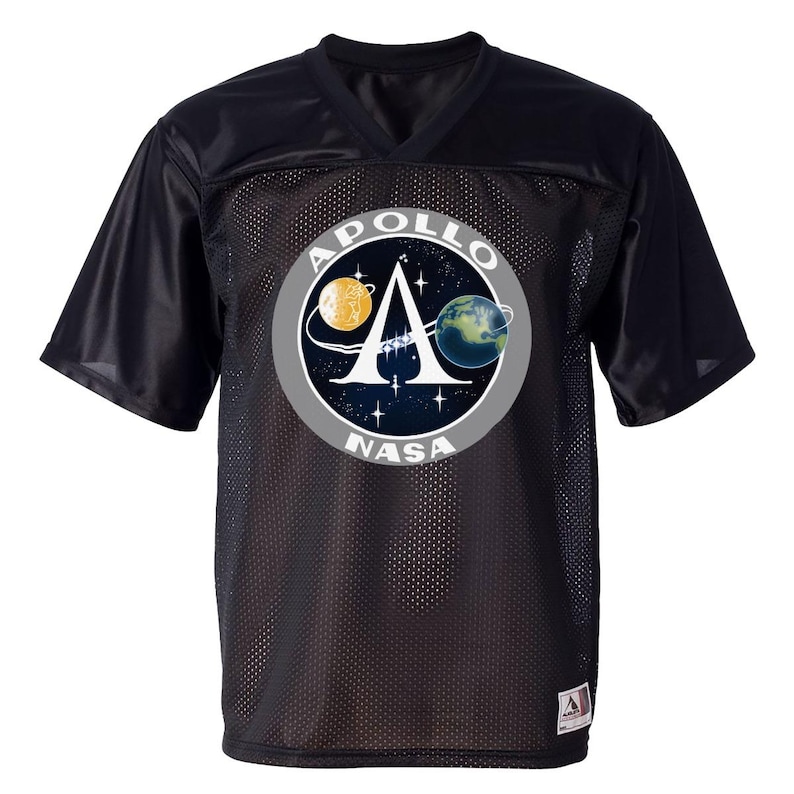 NASA Apollo Program Mission Logos Replica Football Jersey- High-quality ...