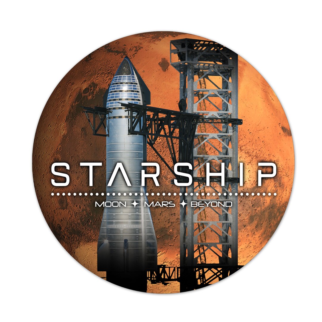 Starship Launch 7.5 Round Mouse Pad Space Gifts Space Launch Space ...