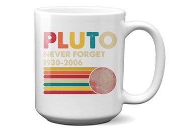 Pluto Mug, Gift for Dad, Space Mug, Back in My Day We Had Nine Planets ...