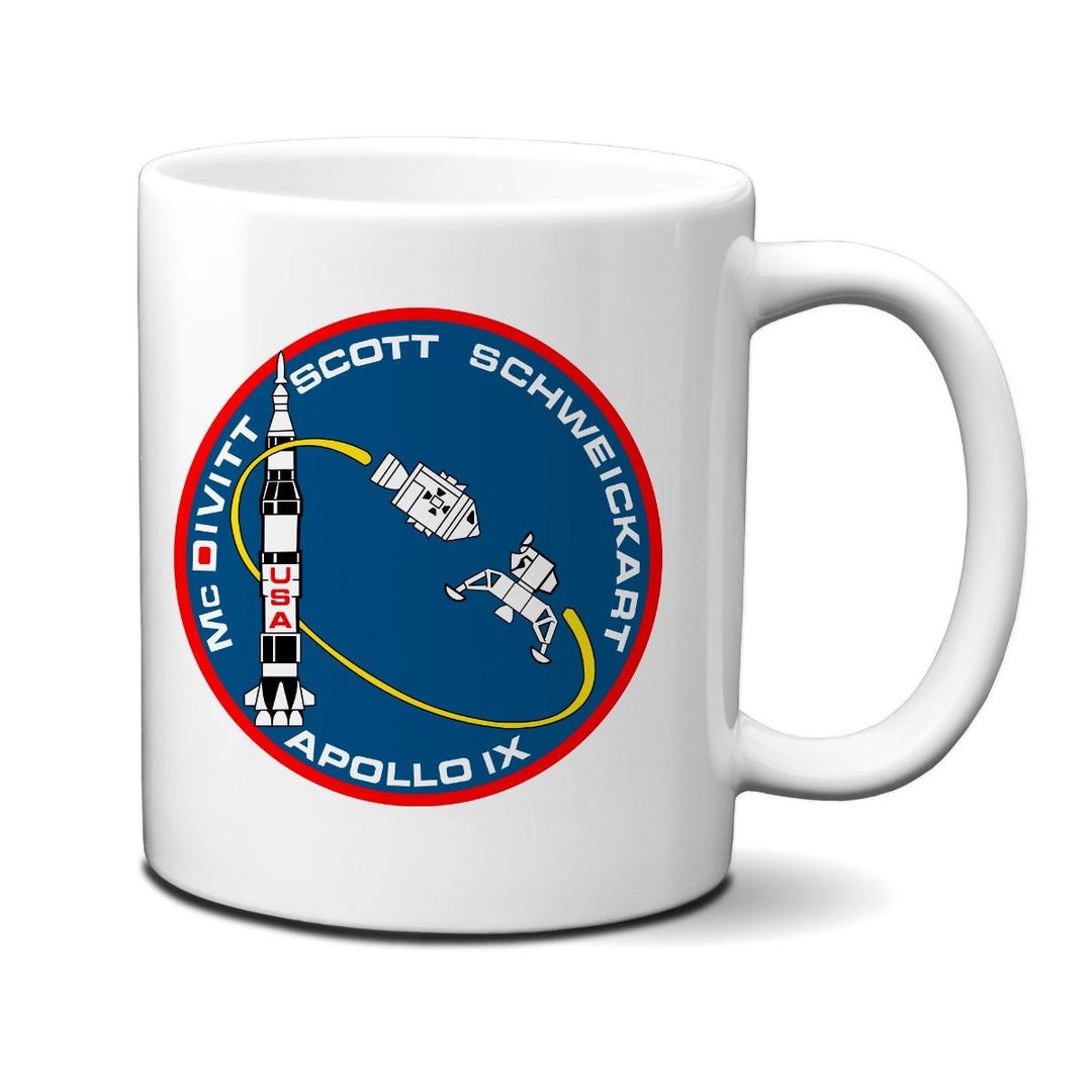 NASA Apollo 9 Mission Logo 11oz Mug - Ceramic Space Exploration Coffee ...