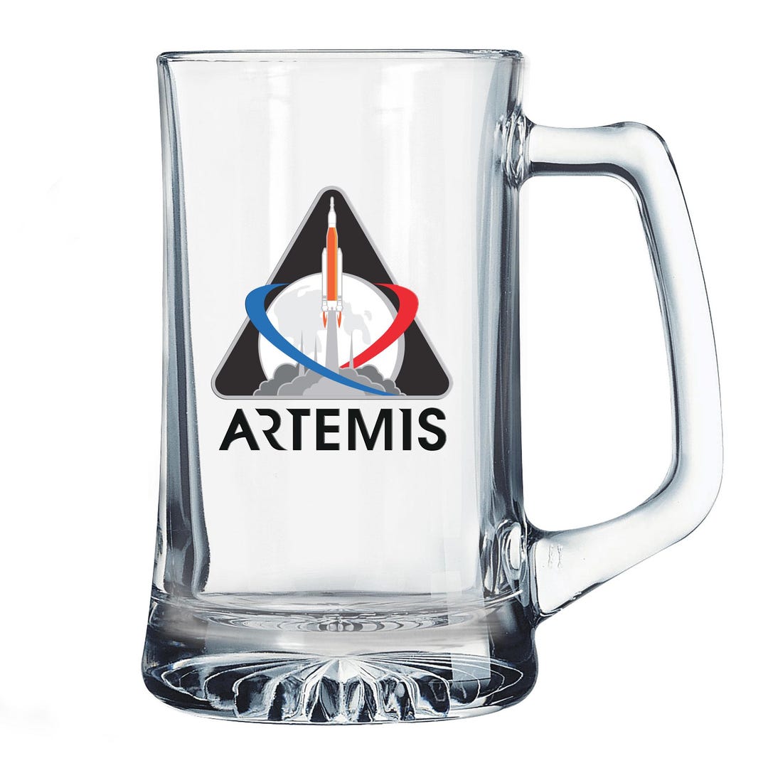 NASA Artemis Mission Beer Glass | Space Collectible (14 Oz) - Etsy