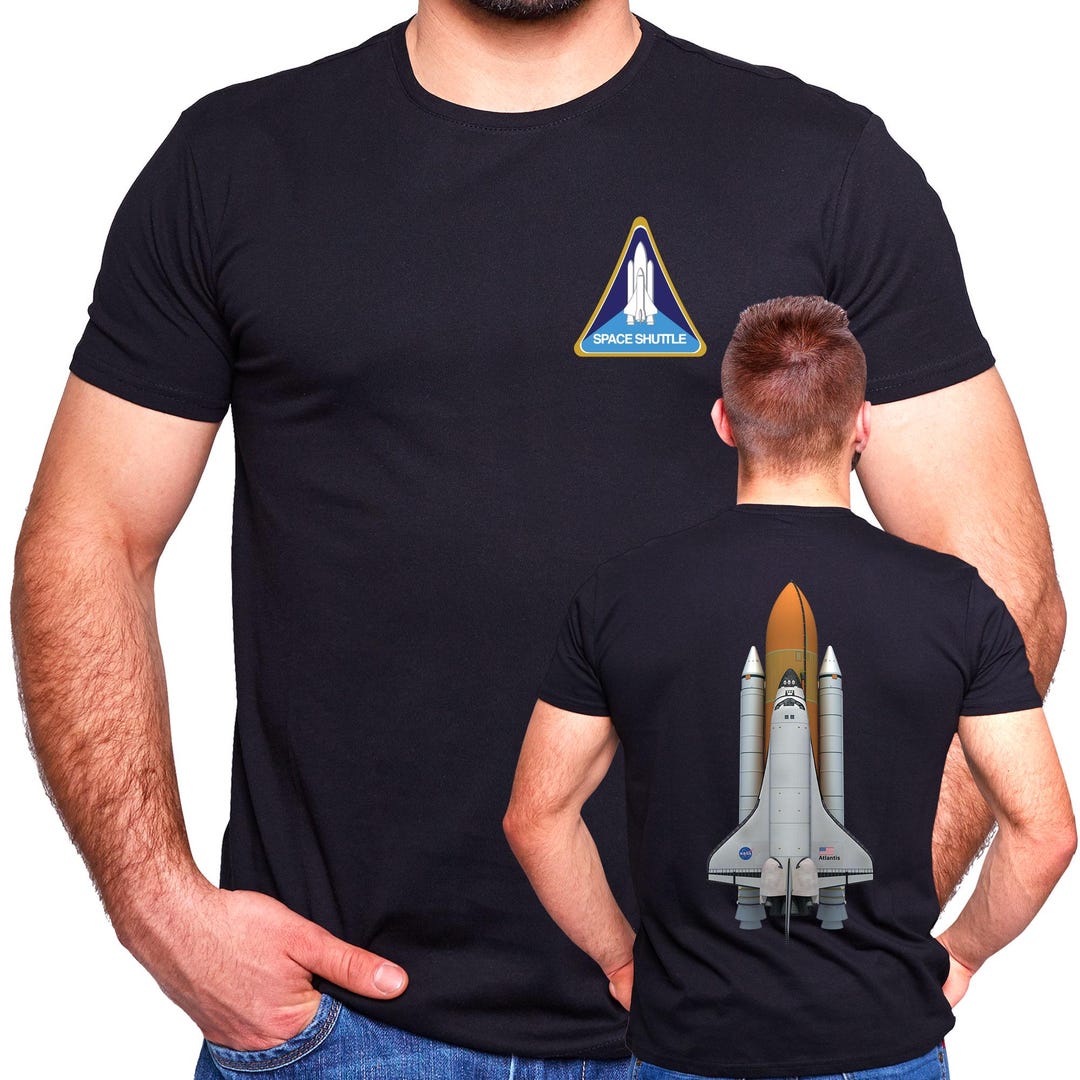 NASA Shuttle Program Double Sided Adult T-shirt | Shuttle Program ...