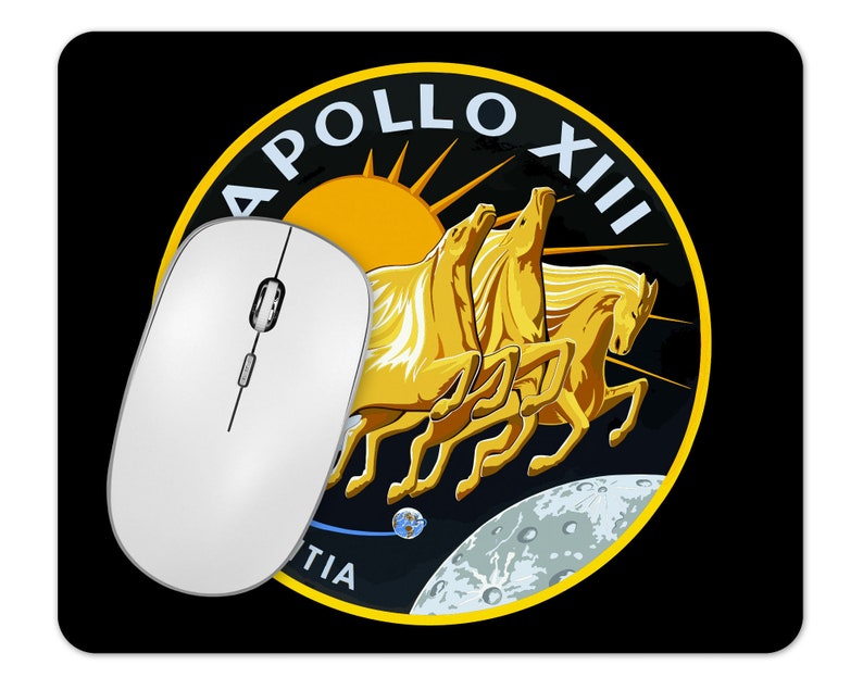 Apollo 13 Mission Logo Mouse Pad | Space Exploration | Apollo Program ...