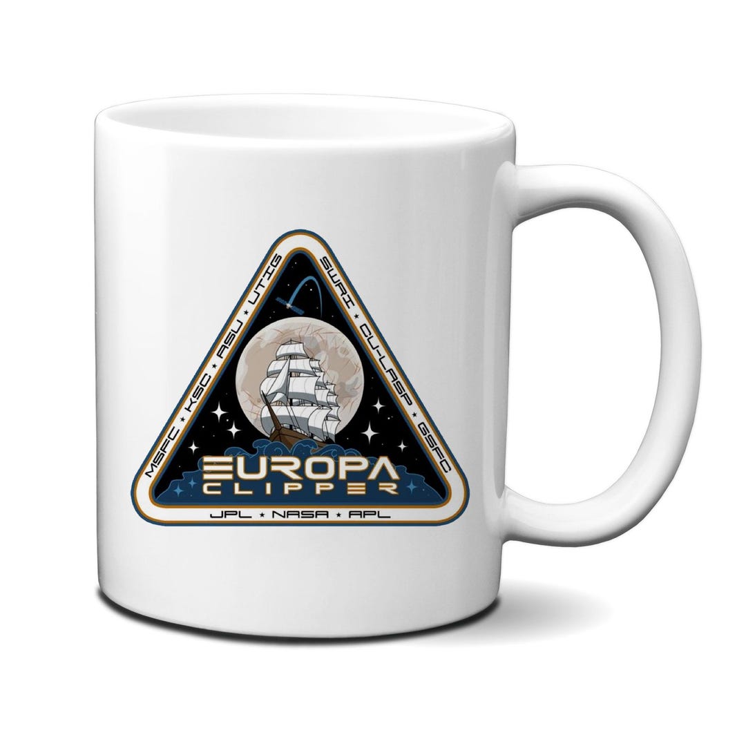 NASA Europa Clipper Mission 11oz Mug | Space Collectible | Jupiter Moon ...
