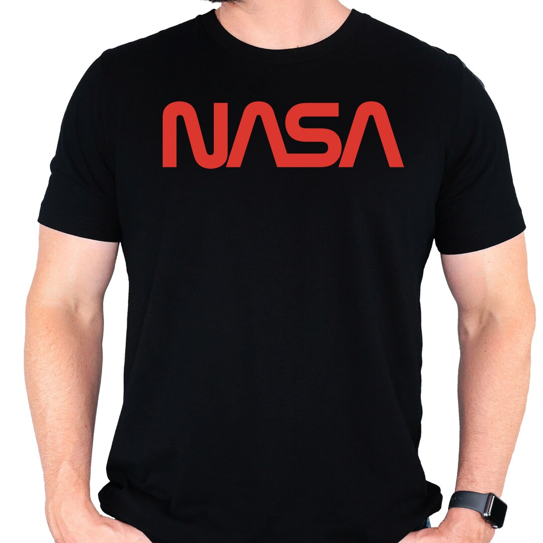 NASA Red Worm Logo Shirt - Etsy