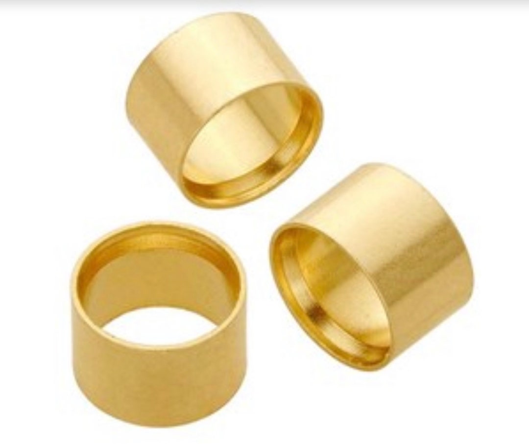 14KGF | 4mm | 14K Gold Filled Open Flat Back Bezel | High 2.8mm | Stone Setting | Round Tube ...