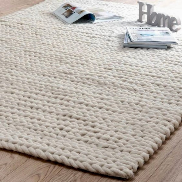 Knitted Rug - Etsy