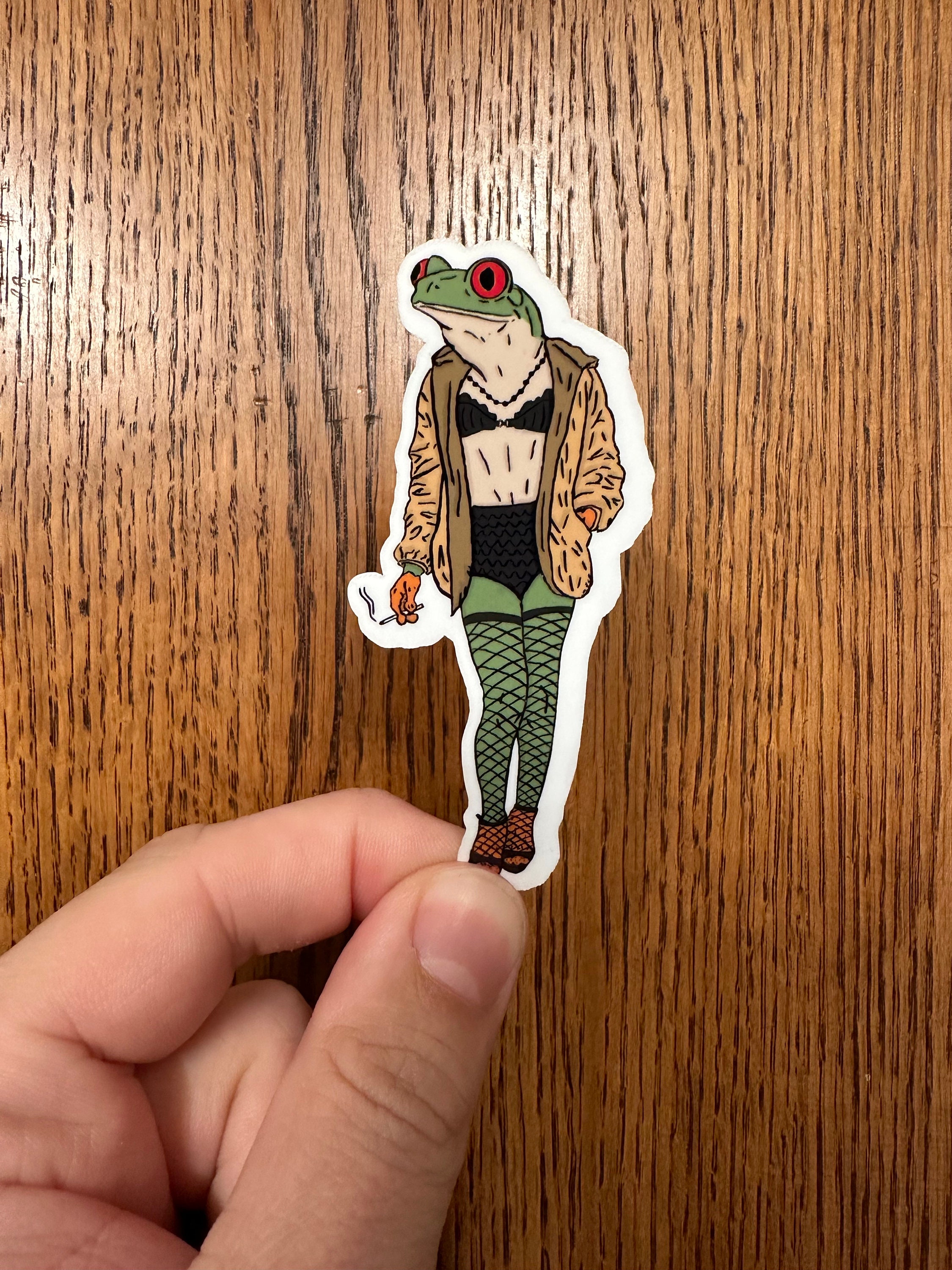 The Frogstitute Frog Laptop Sticker Laptop Sticker Funny Sticker Frog ...