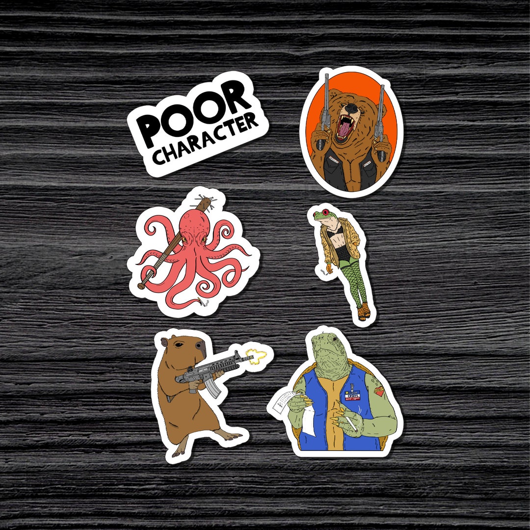 Endangered Species Sticker Pack 1 Funny Stickers Animal Stickers Frog ...
