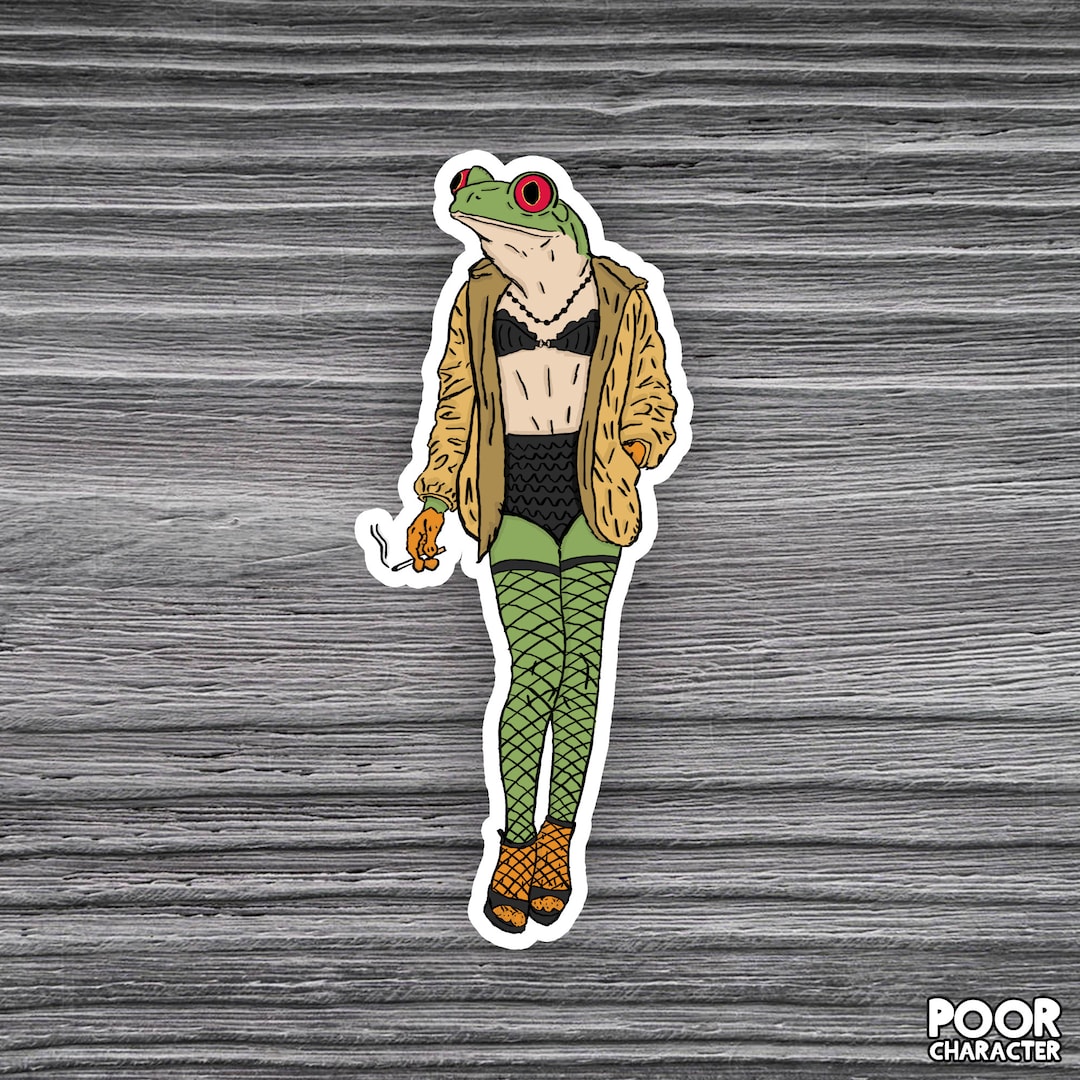 The Frogstitute Frog Laptop Sticker Laptop Sticker Funny Sticker Frog ...