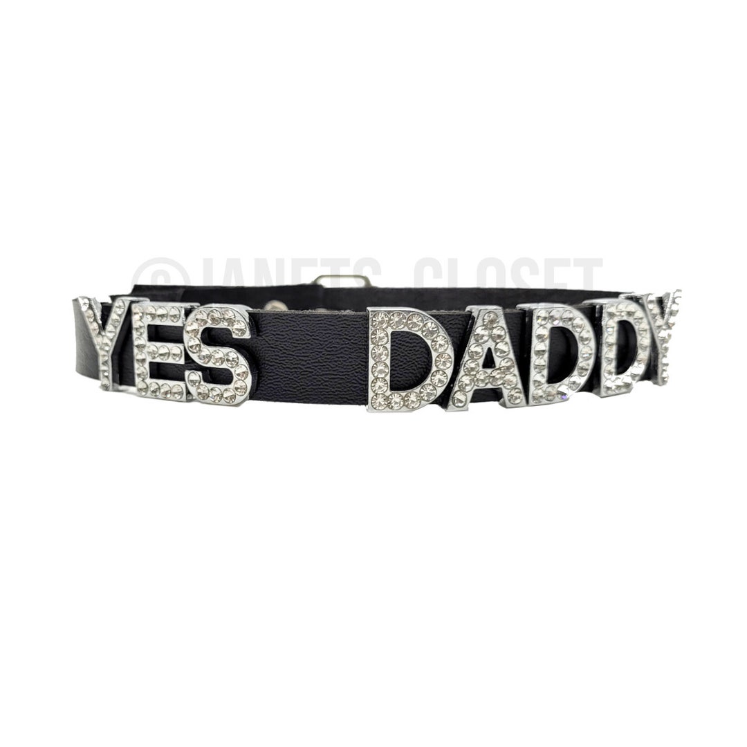 YES DADDY Collar Choker Sissy Slave Sub BDSM Black - Etsy