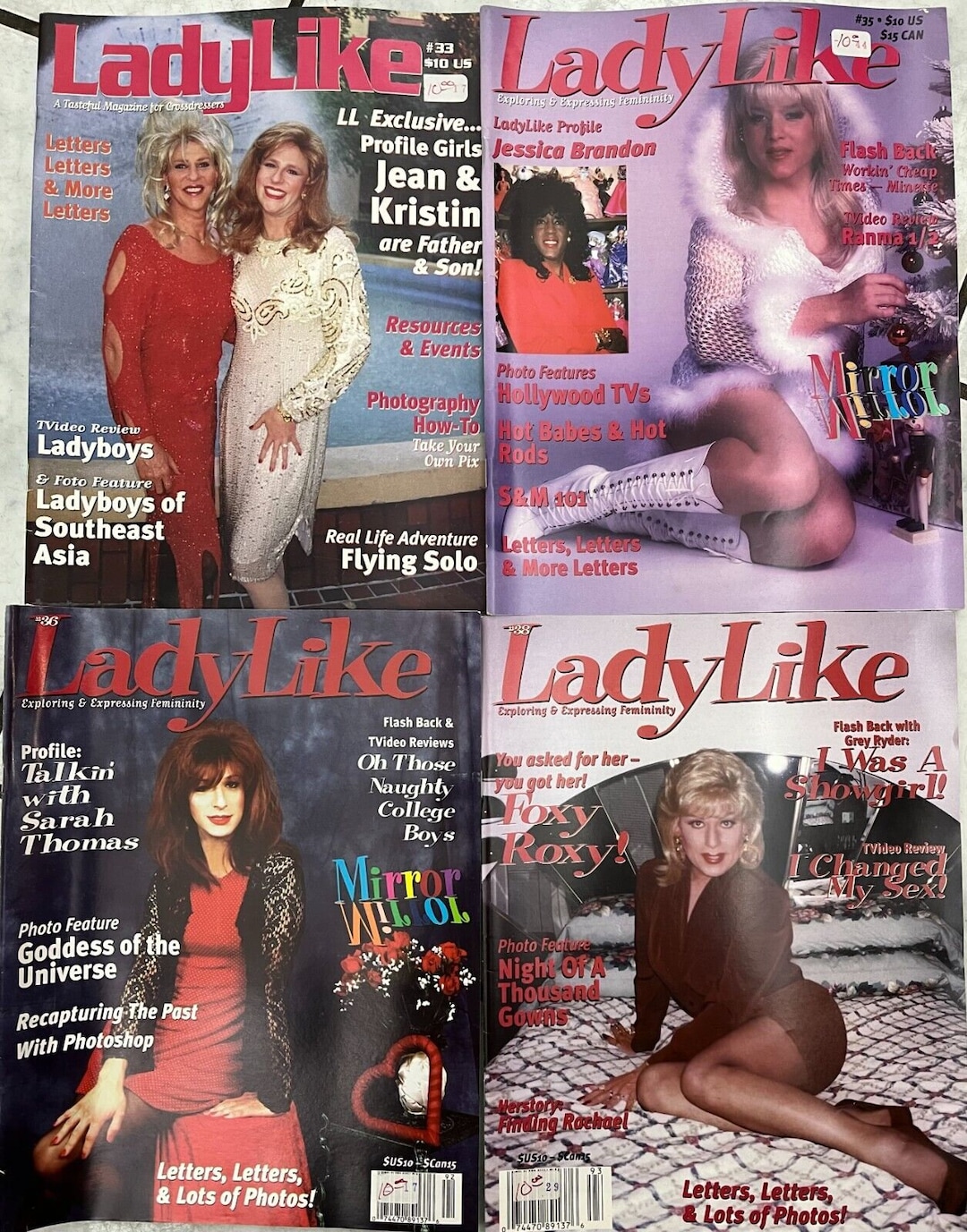 Vintage Ladylike Magazine Lot of 4 Transgender Cross Dressers - Etsy