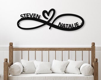 Gifts for Her, Custom Infinity Sign, Personalized Wedding Gift for ...